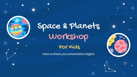 Space & Planets Workshop For Kids Presentation