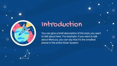 Space & Planets Workshop For Kids Presentation