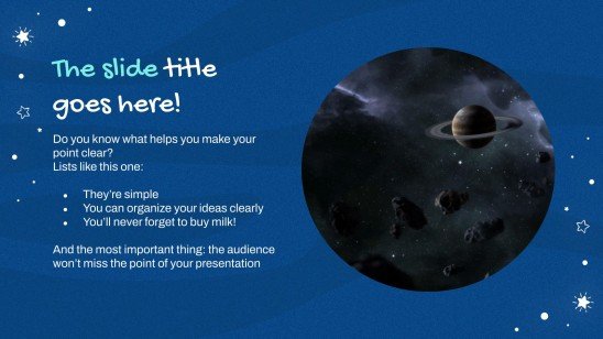 Space & Planets Workshop For Kids Presentation