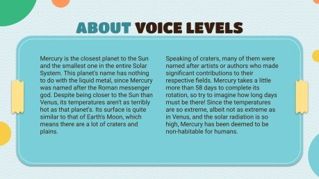 Presentación Niveles de voz para preescolar