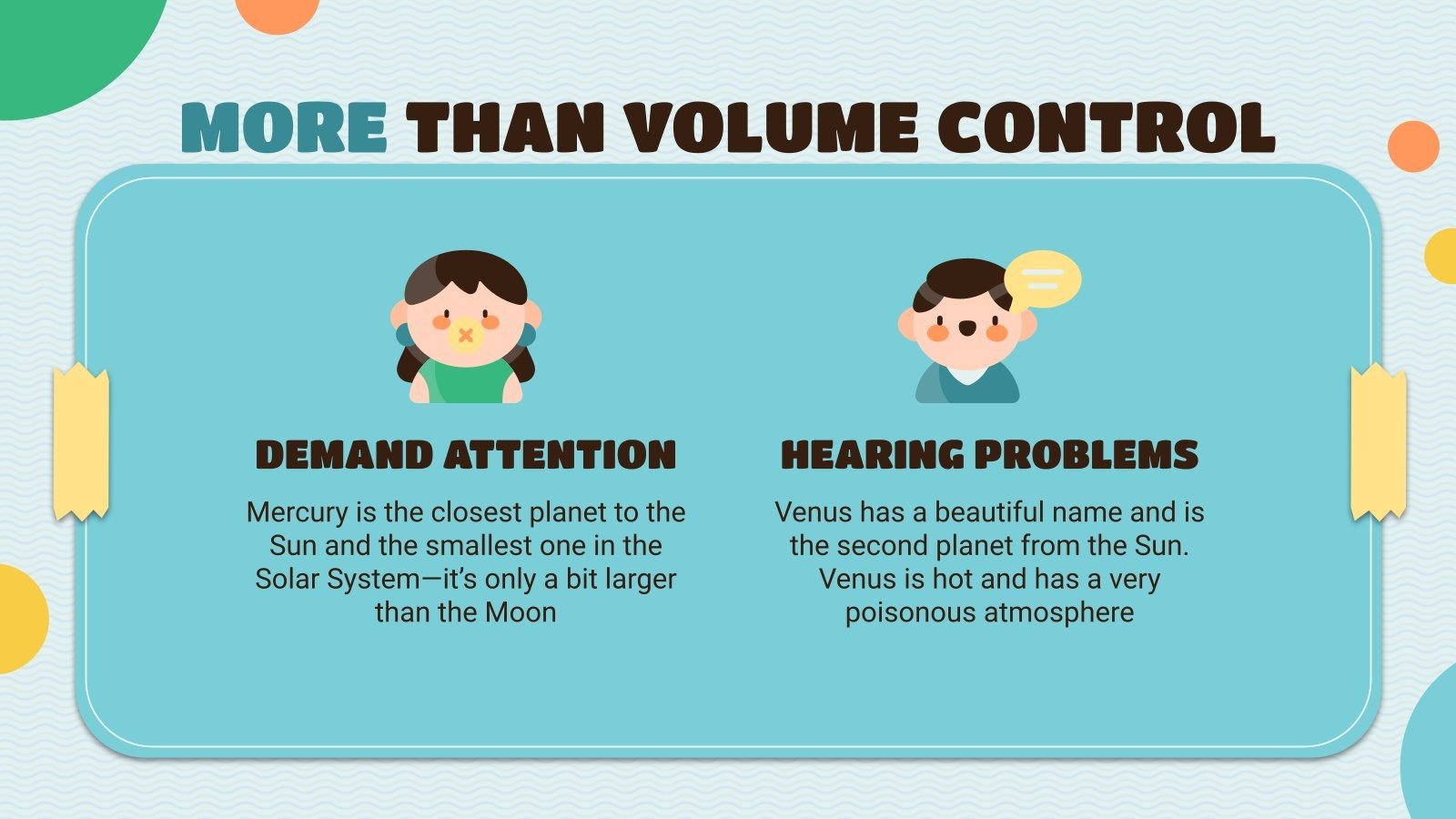Presentación Niveles de voz para preescolar