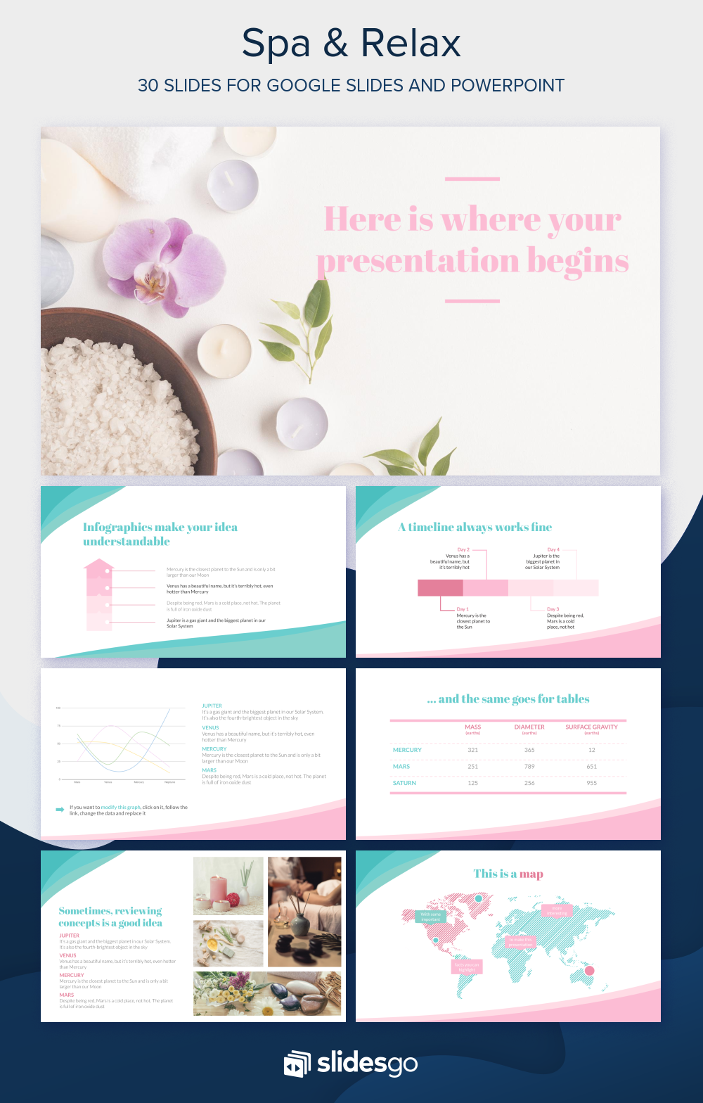 Spa & Relax Google Slides and PowerPoint Template