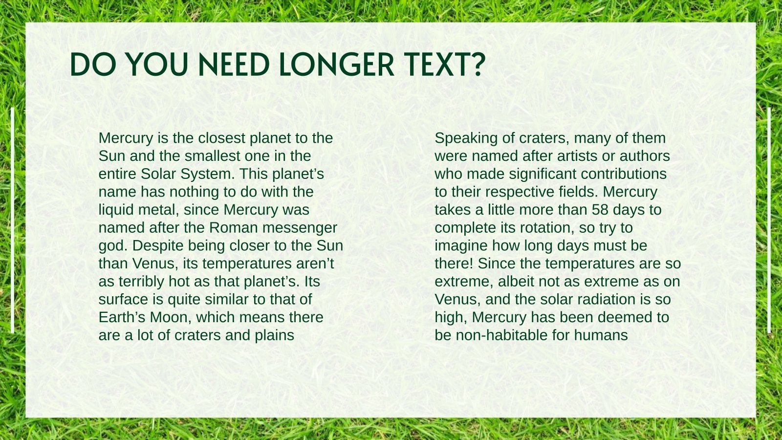 Green Grass Theme Presentation