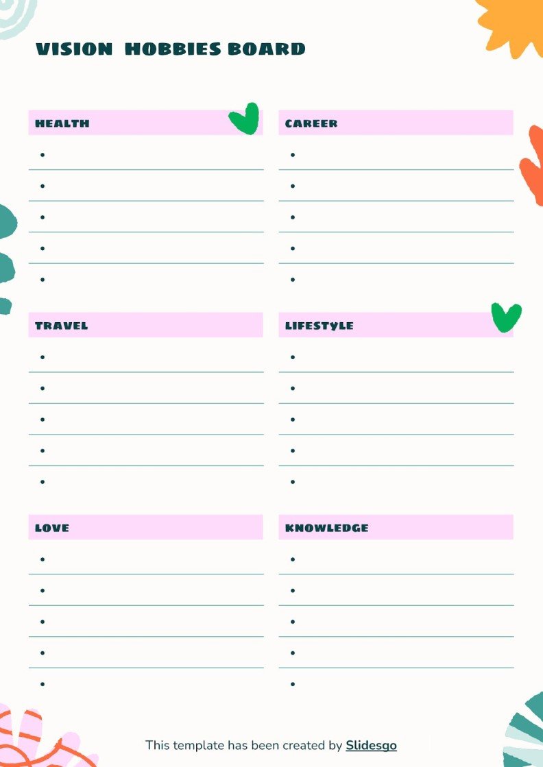 My Favourite Hobbies List Presentation