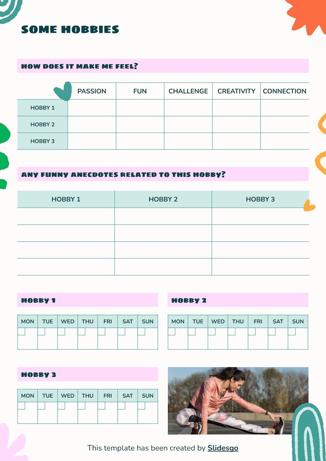 My Favourite Hobbies List Presentation