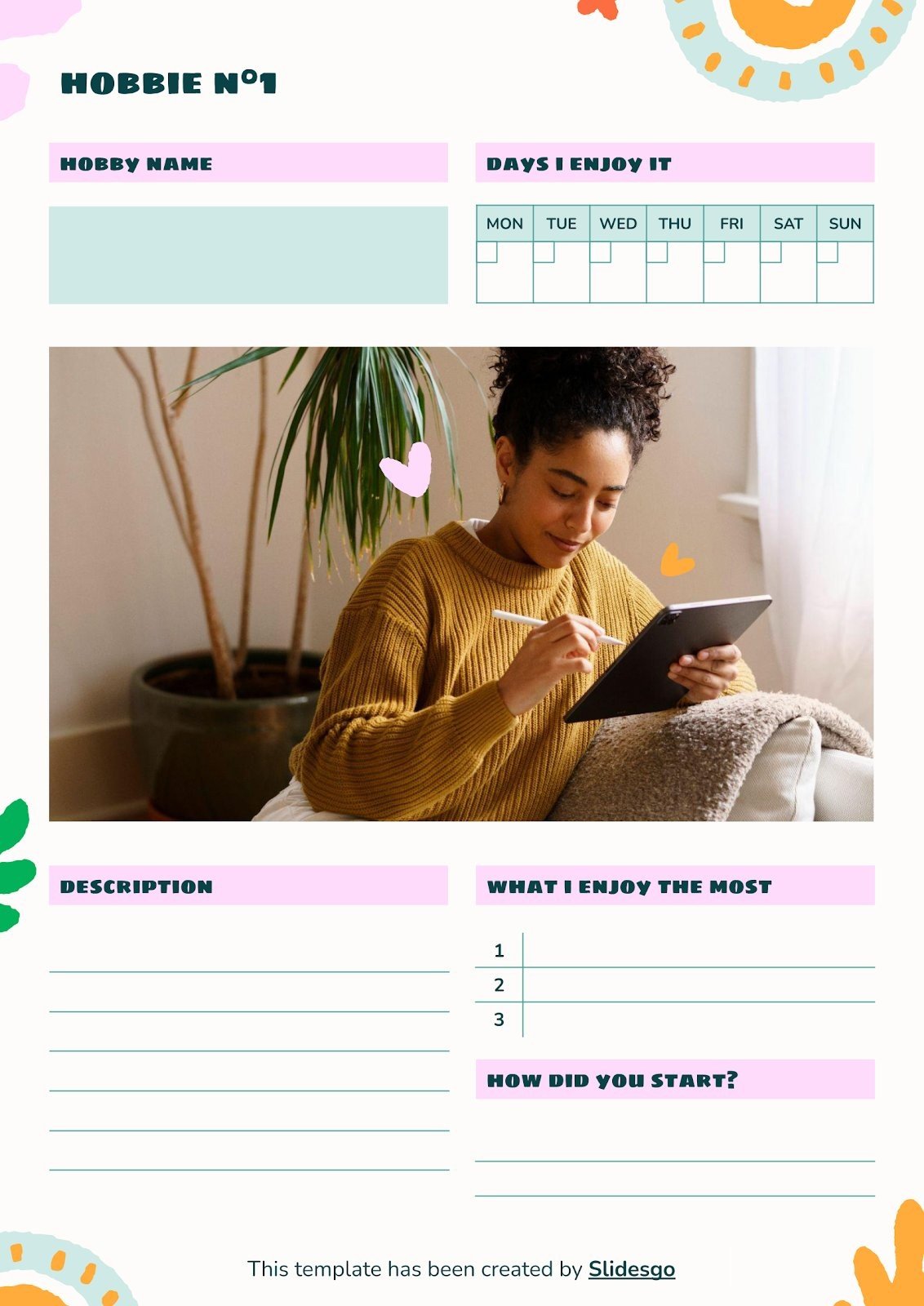 My Favourite Hobbies List Presentation