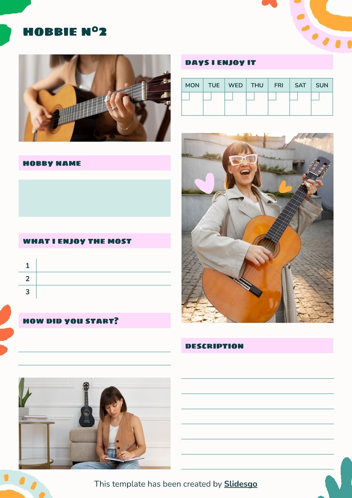 My Favourite Hobbies List Presentation