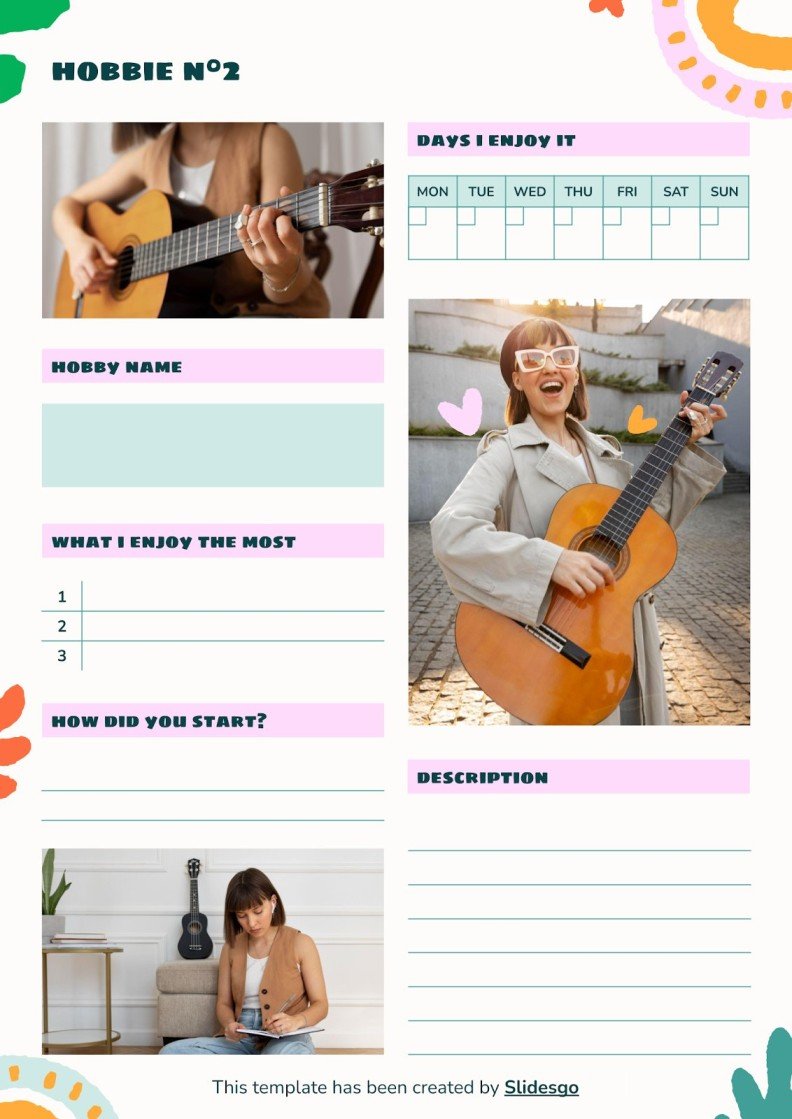 My Favourite Hobbies List Presentation