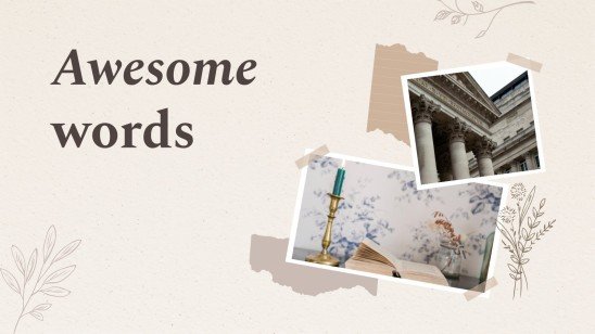 Light Academia Aesthetic Design Inspiration Presentation