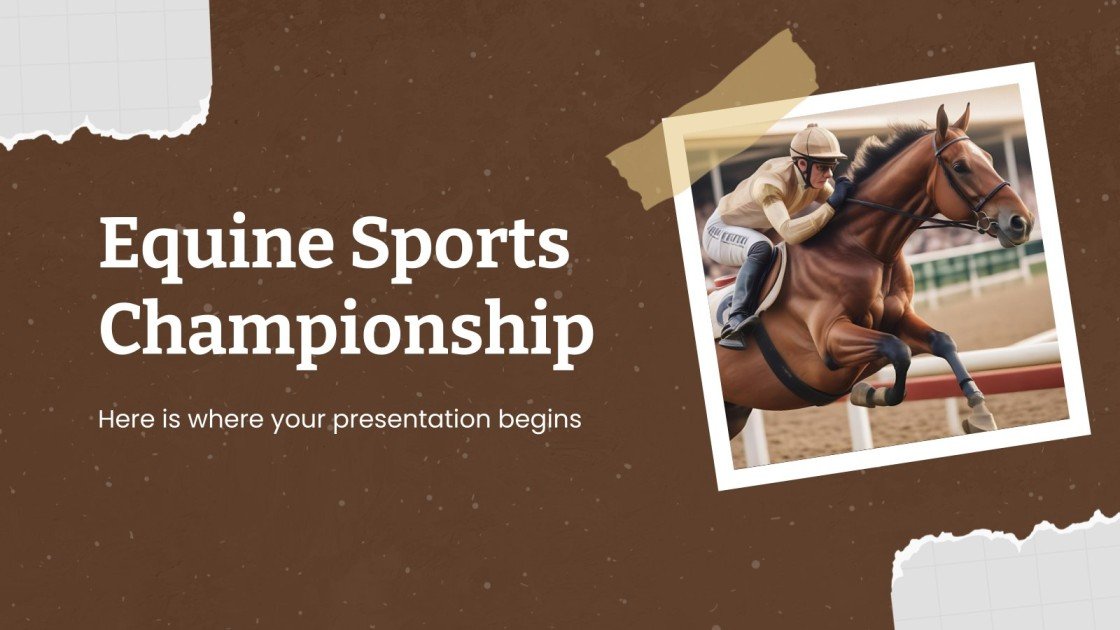 Plantillas gratis sobre caballos para Google Slides y PowerPoint