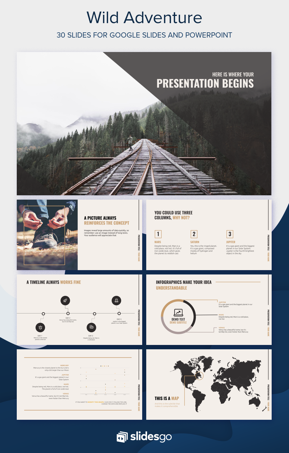 Wild Adventure Google Slides and PowerPoint Template