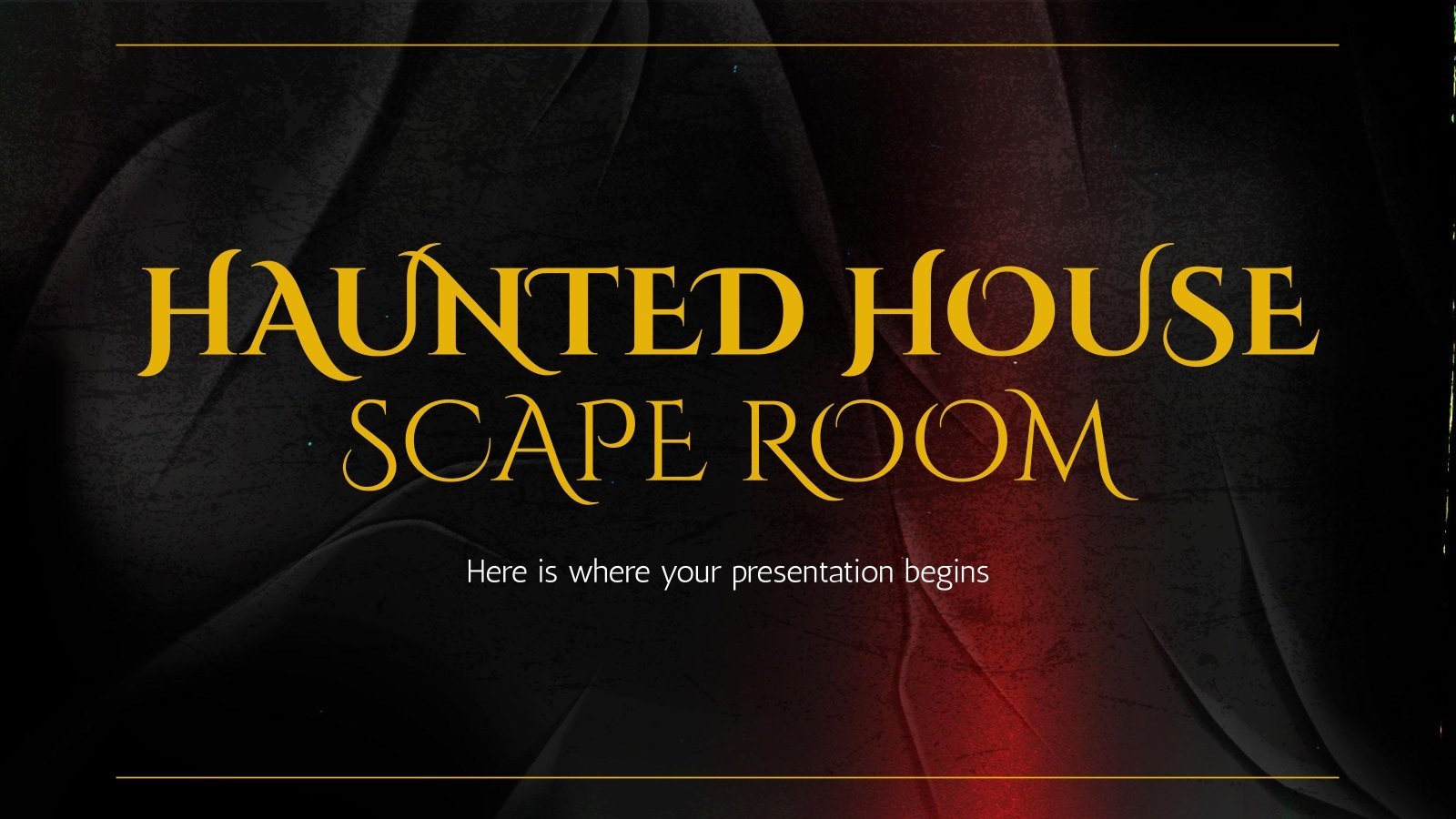 Haunted House Scape Room Presentation