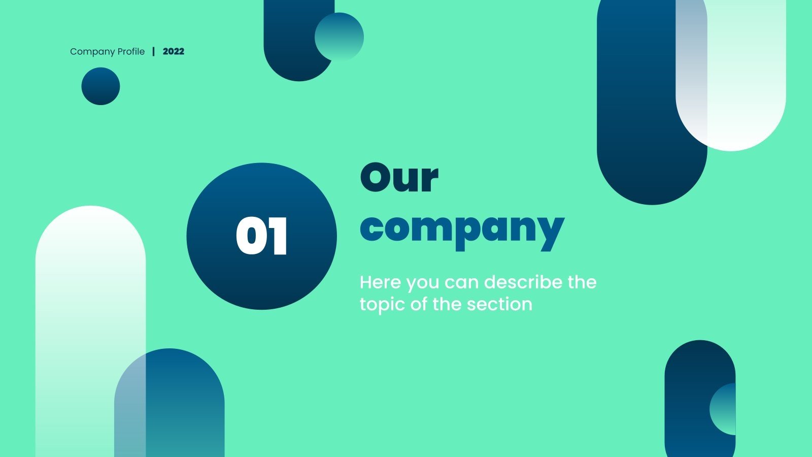 Soft Color Gradients Style Company Profile Presentation