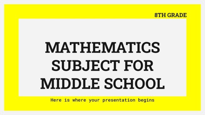 Mathematics Subject: Functions Presentation
