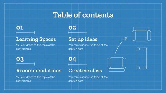 Blueprint Classroom Desk Arrangements Minitheme Presentation