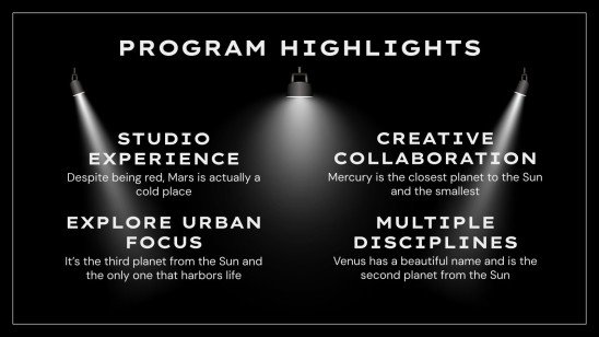 Master's Degree in Interior Lighting Design Presentation