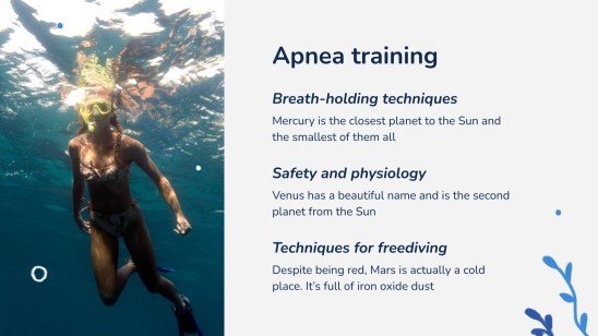 Apnea Training Center Presentation