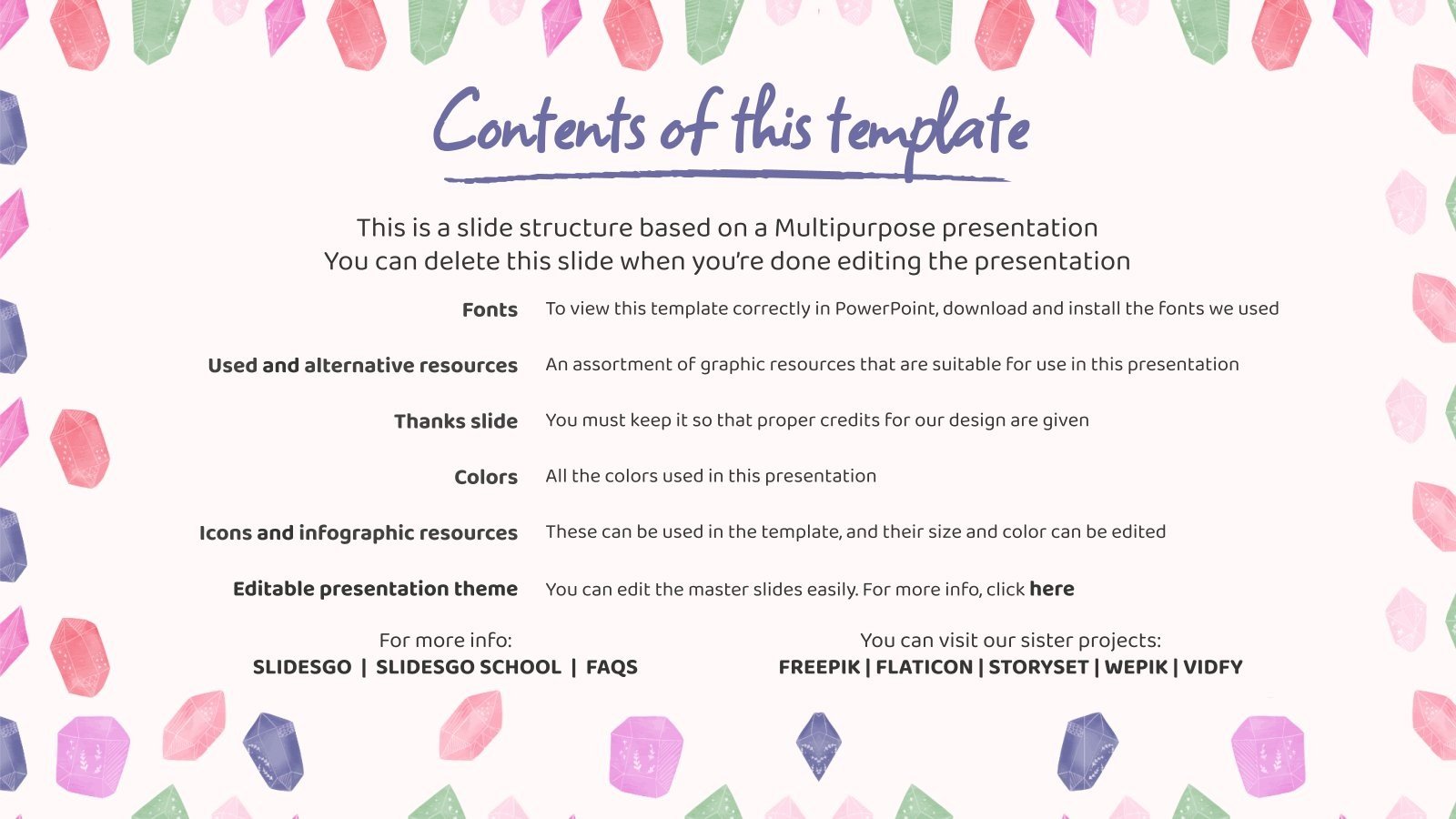 Types of Precious Gemstones and Rocks Minitheme Presentation