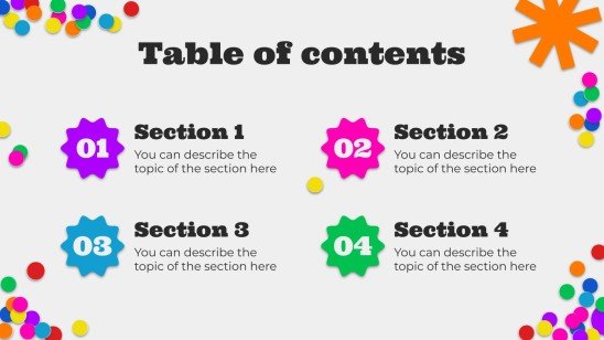 Colorful Confetti Minitheme Presentation