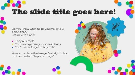 Colorful Confetti Minitheme Presentation
