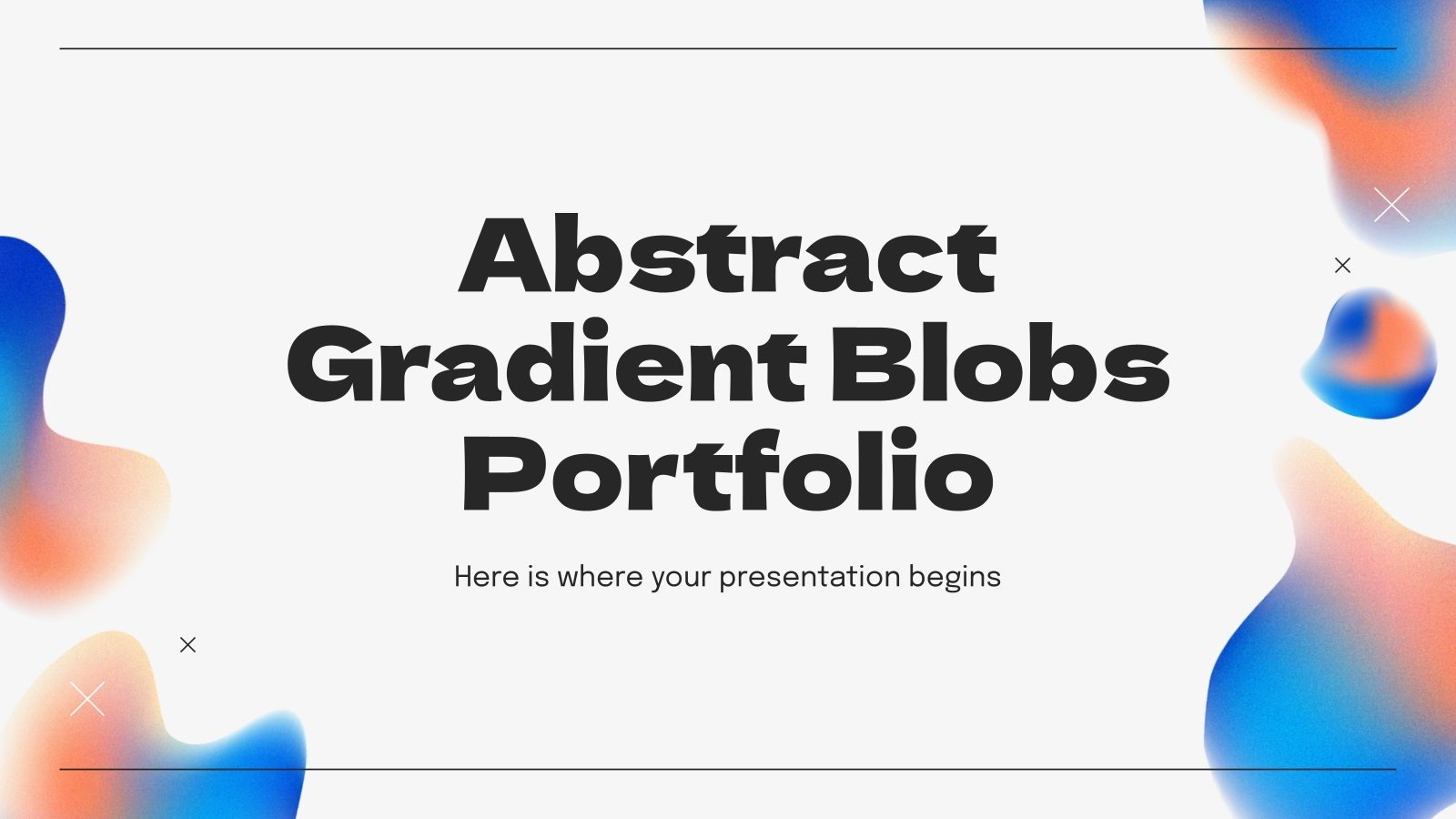 Abstract Gradient Blobs Portfolio Presentation