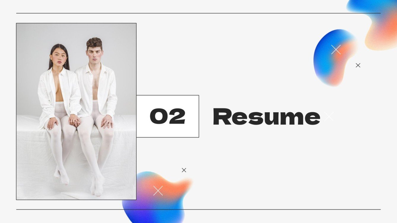 Abstract Gradient Blobs Portfolio Presentation