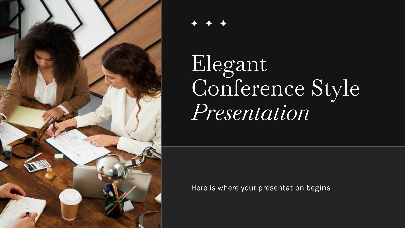 Elegant Conference Style Presentation Presentation