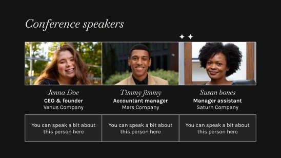Elegant Conference Style Presentation Presentation