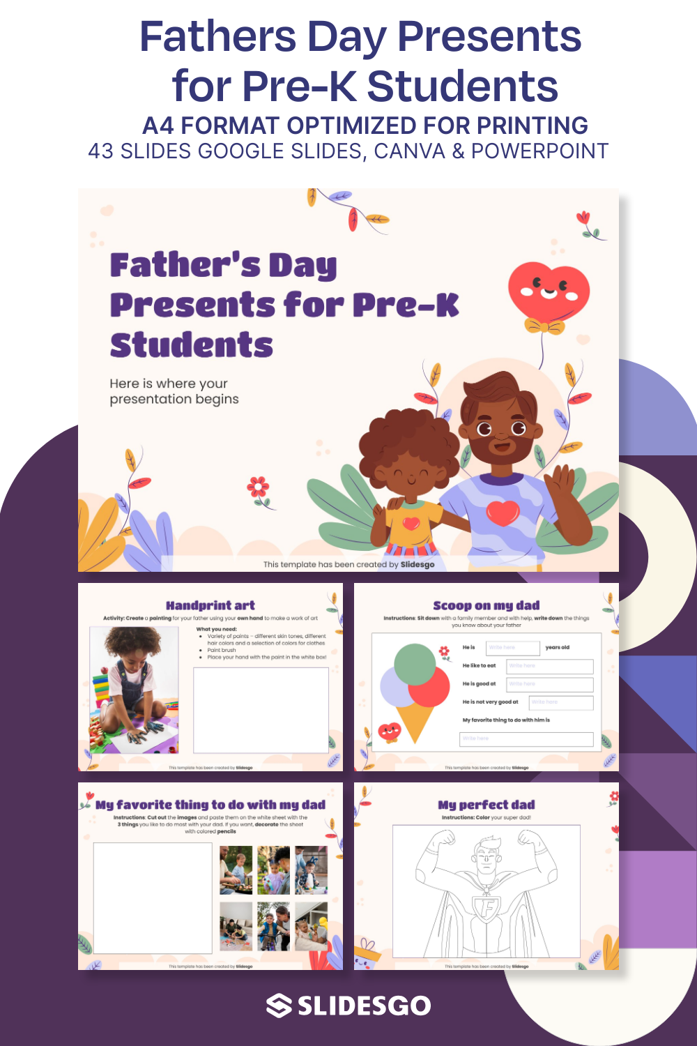 Fathers Day Presents for Pre-K Students Presentation
