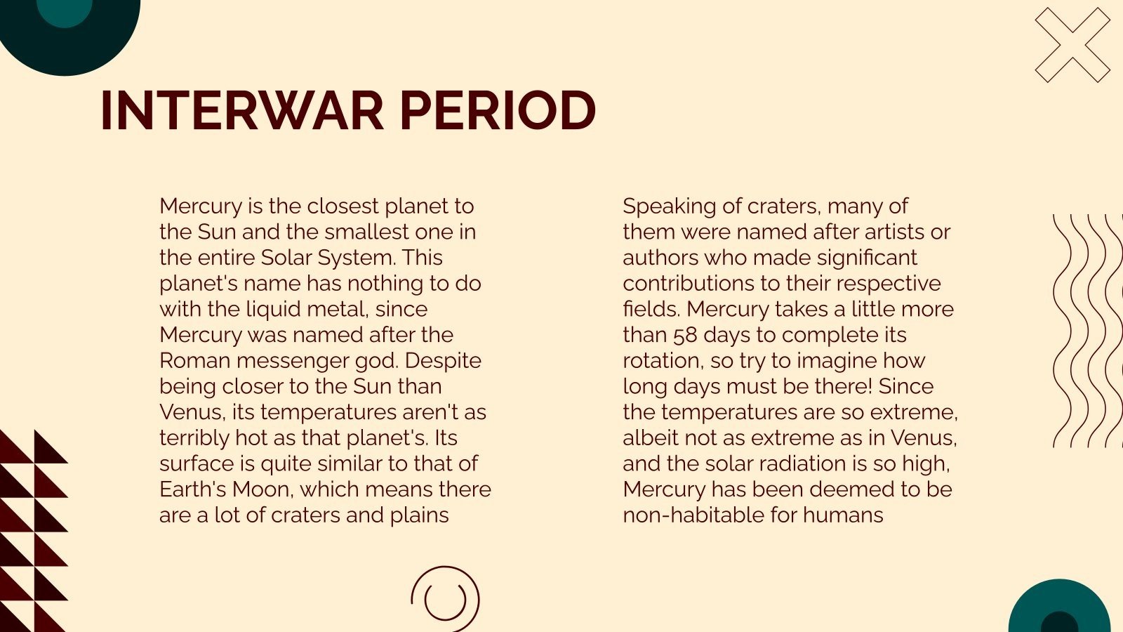 The Interwar Years and World War II Presentation