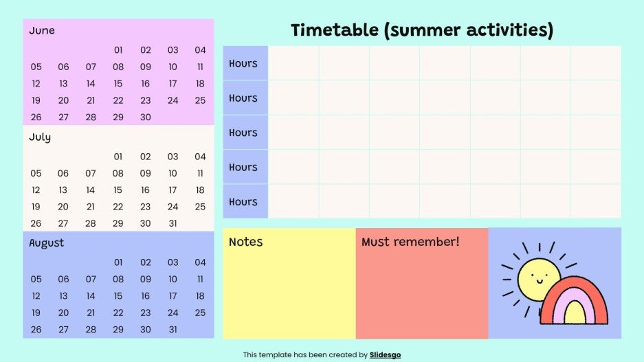 Summer Planner Presentation