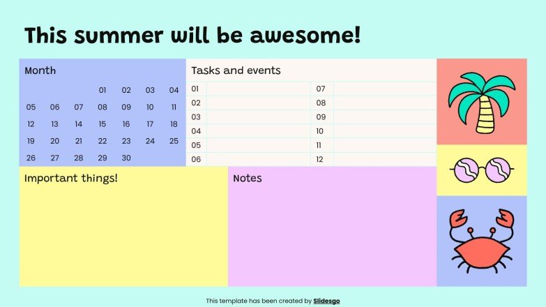 Summer Planner Presentation