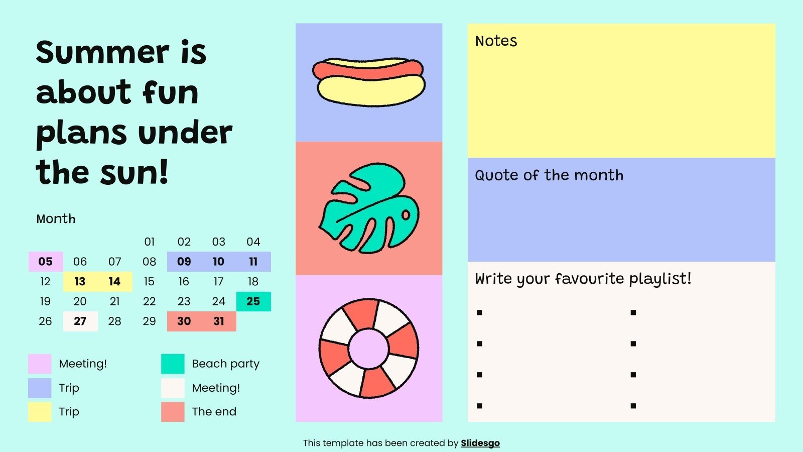 Summer Planner Presentation