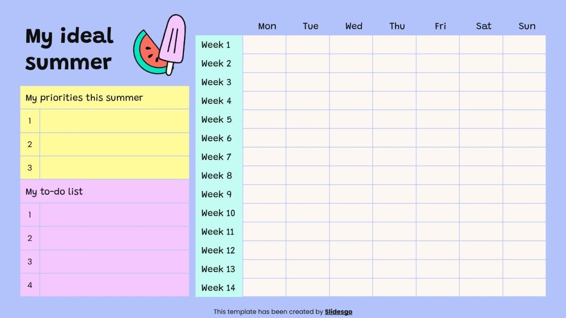 Summer Planner Presentation