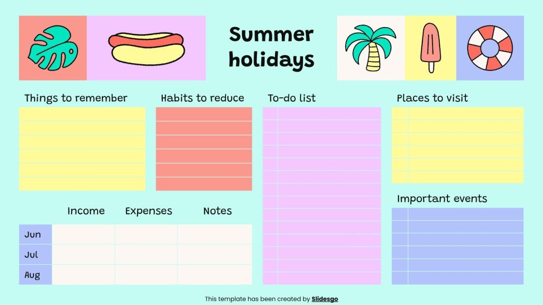 Summer Planner Presentation