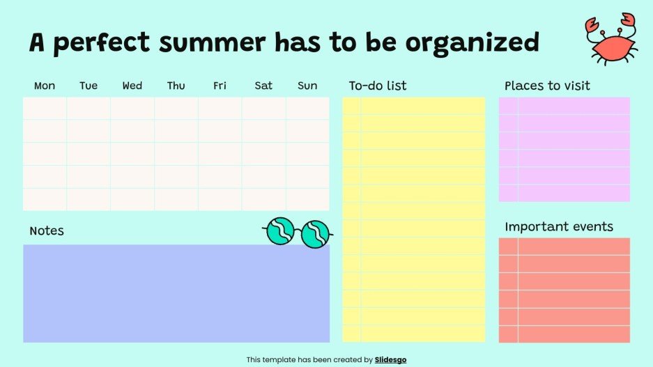 Summer Planner Presentation