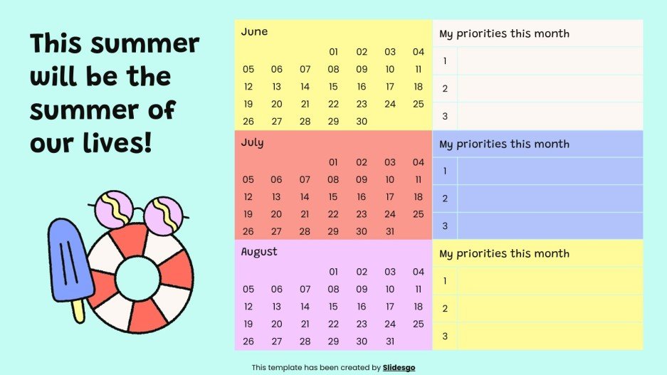 Summer Planner Presentation