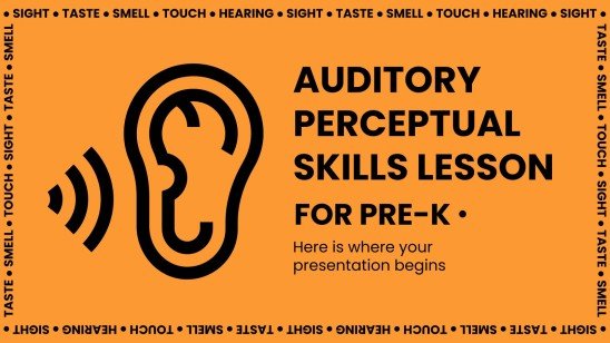 Auditory Perceptual Skills Lesson for Pre-K Presentation