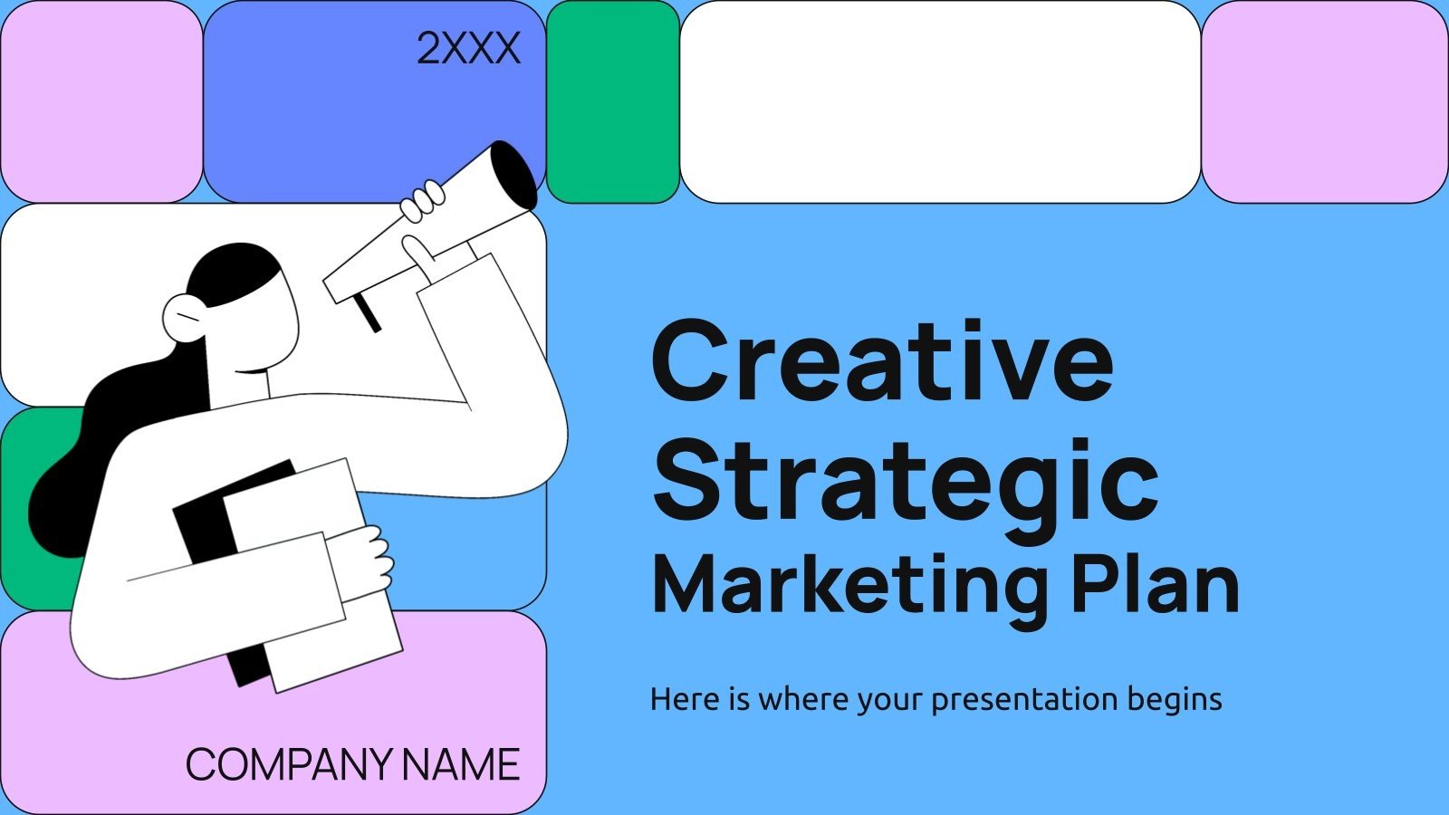 Plantillas gratis color Azul para Google Slides y PowerPoint