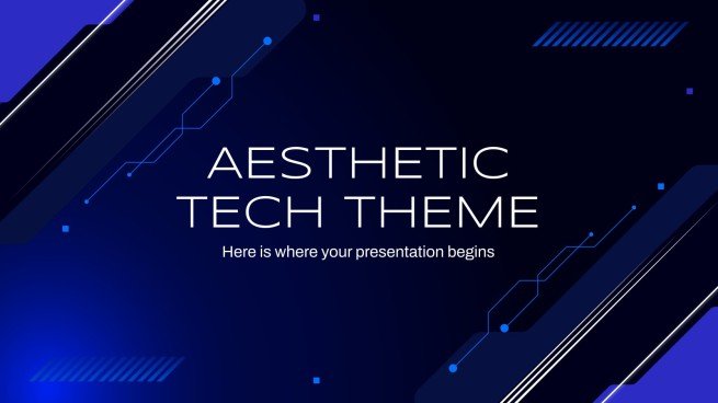 Aesthetic Tech Theme Presentation