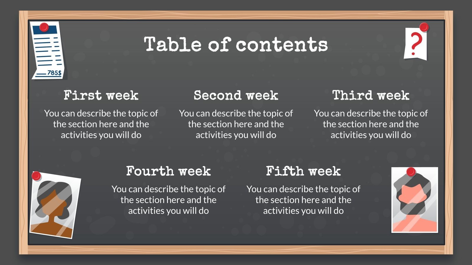 Top Secret Monthly Planner Presentation