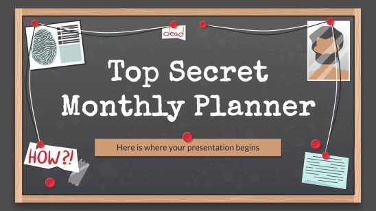 Free monthly planner templates for Google Slides & PowerPoint