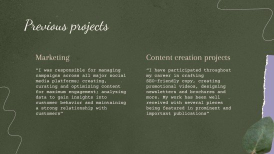 Cottagecore Mood Portfolio Presentation