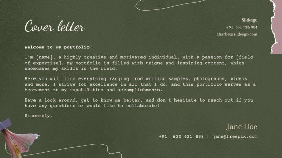 Cottagecore Mood Portfolio Presentation