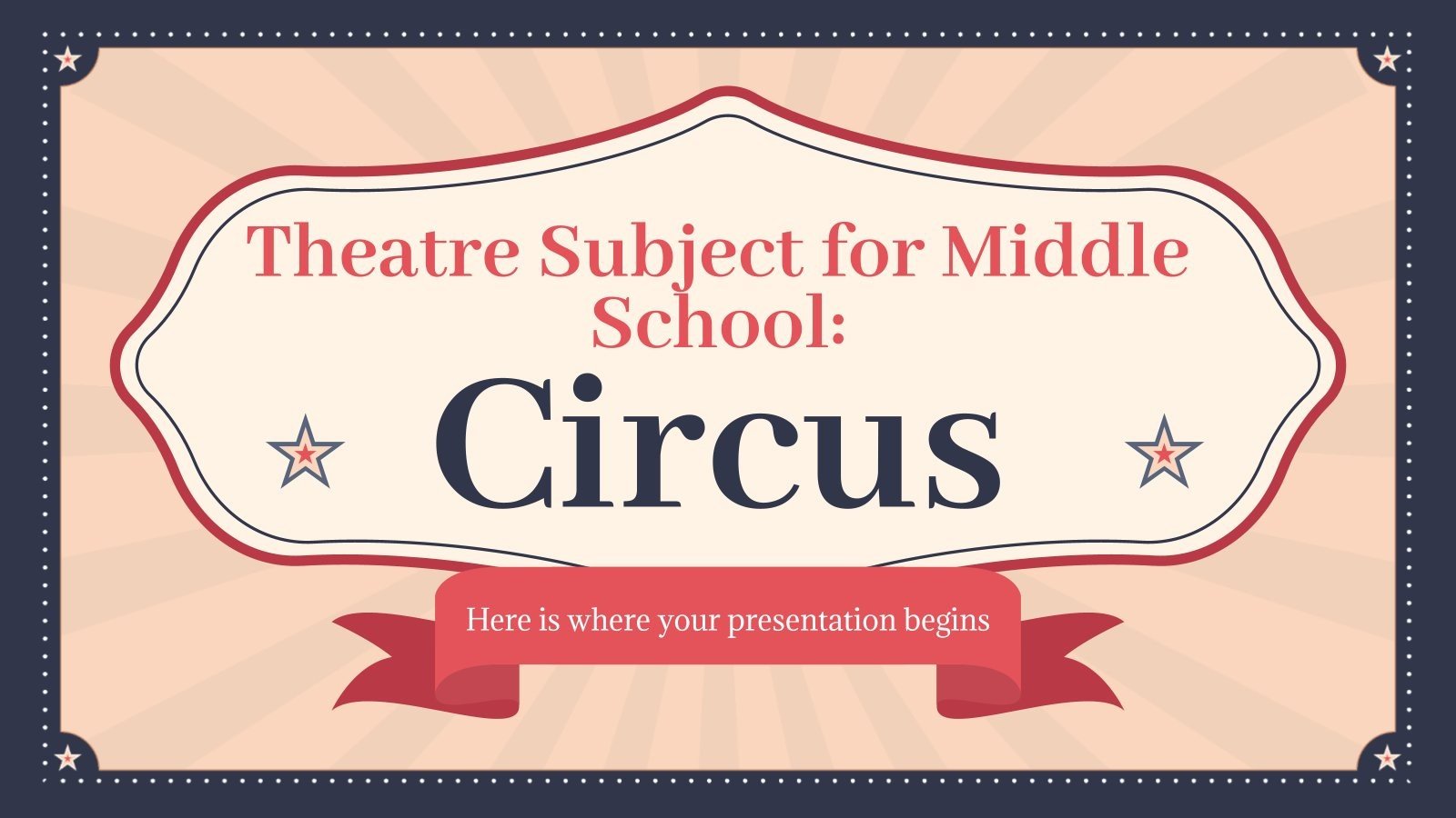 Free templates about theater for Google Slides and PowerPoint
