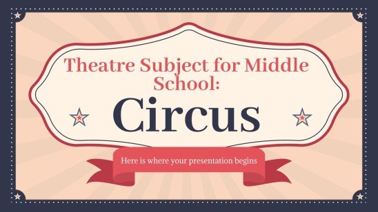 Free templates about theater for Google Slides and PowerPoint