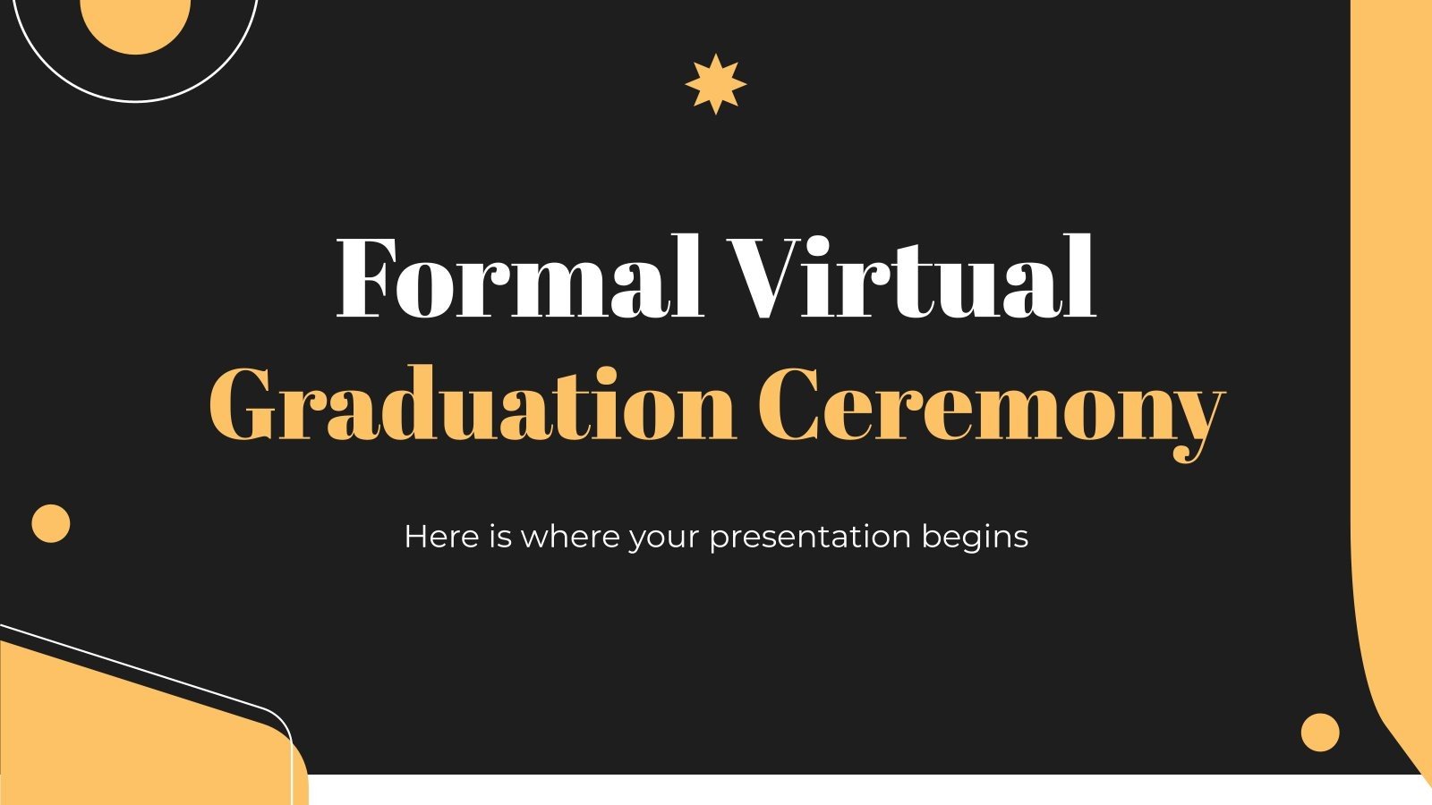 Formal Virtual Gradutation Ceremony Presentation