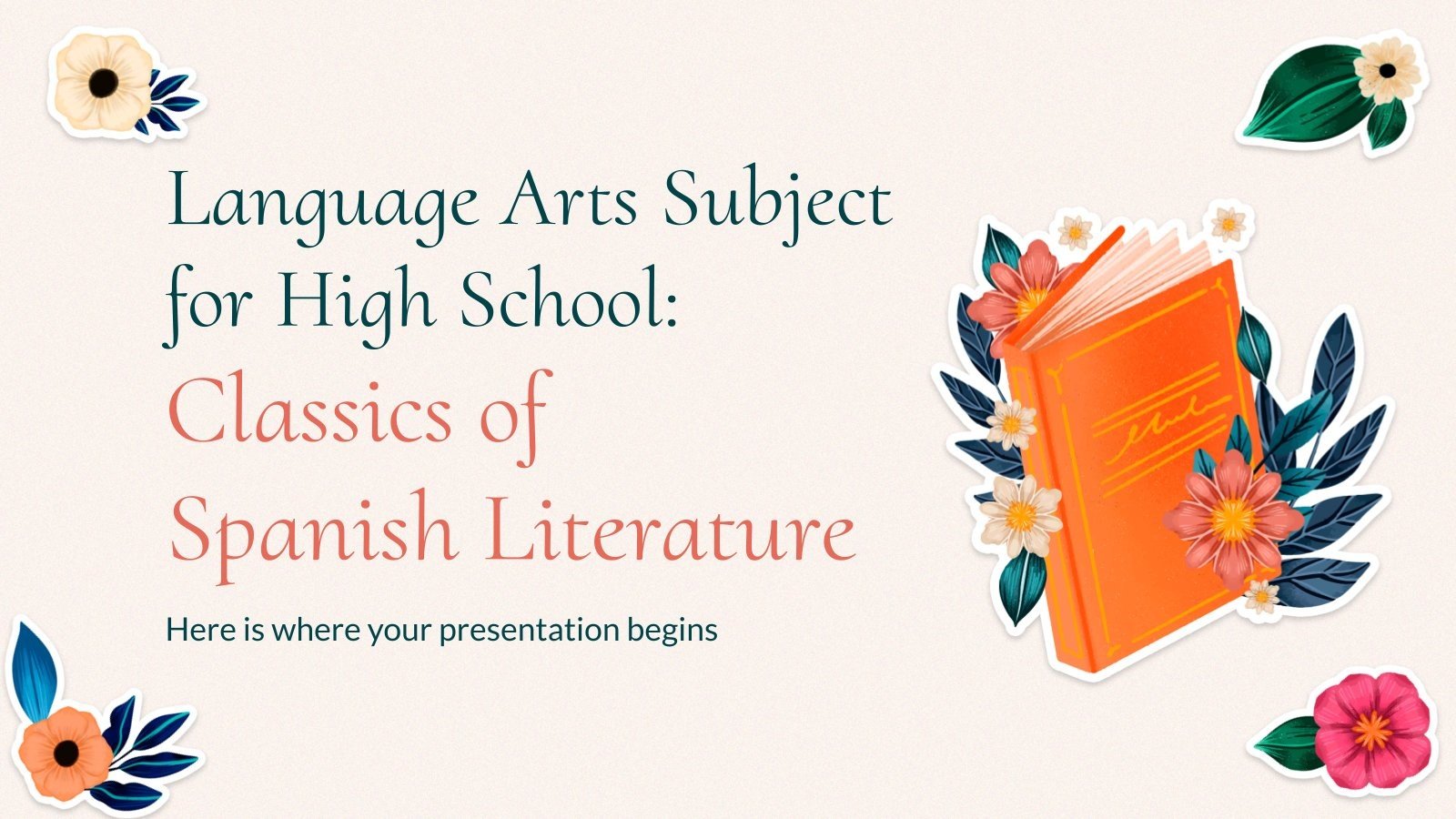 Language Arts: Classics of Spanish Literature Presentation