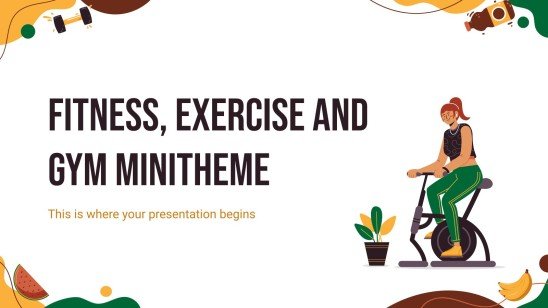 Free Google Slides & PowerPoint templates about the gym