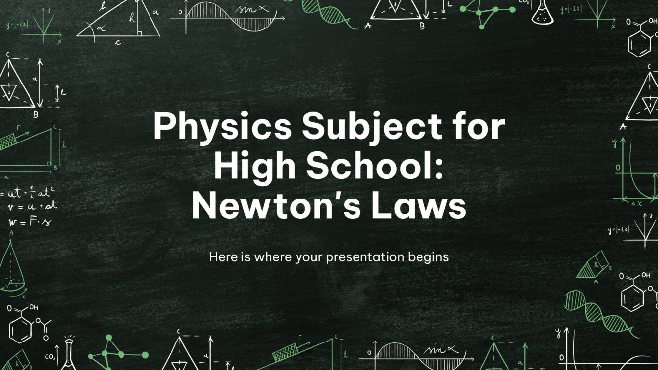 Physics Subject for High School: Newton's Laws Presentation